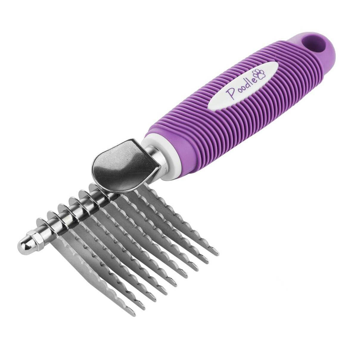 Dematting fur rake comb - Poodlepet