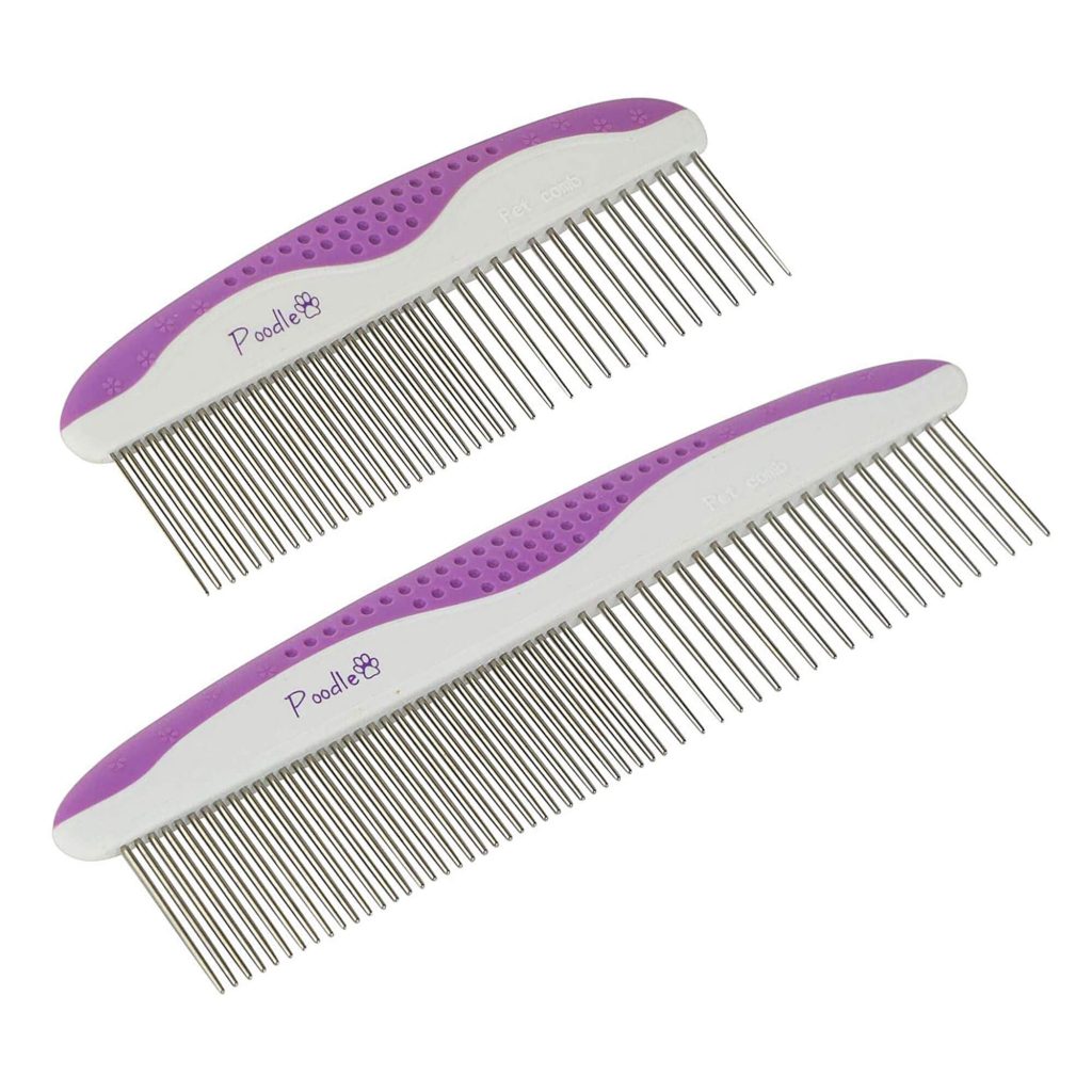 Stainless steel dog comb - 2 pack - Poodlepet